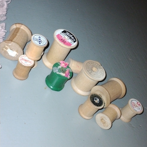 Vintage | Other | Vintage Bundle 3 Wooden Thread Spools | Poshmark